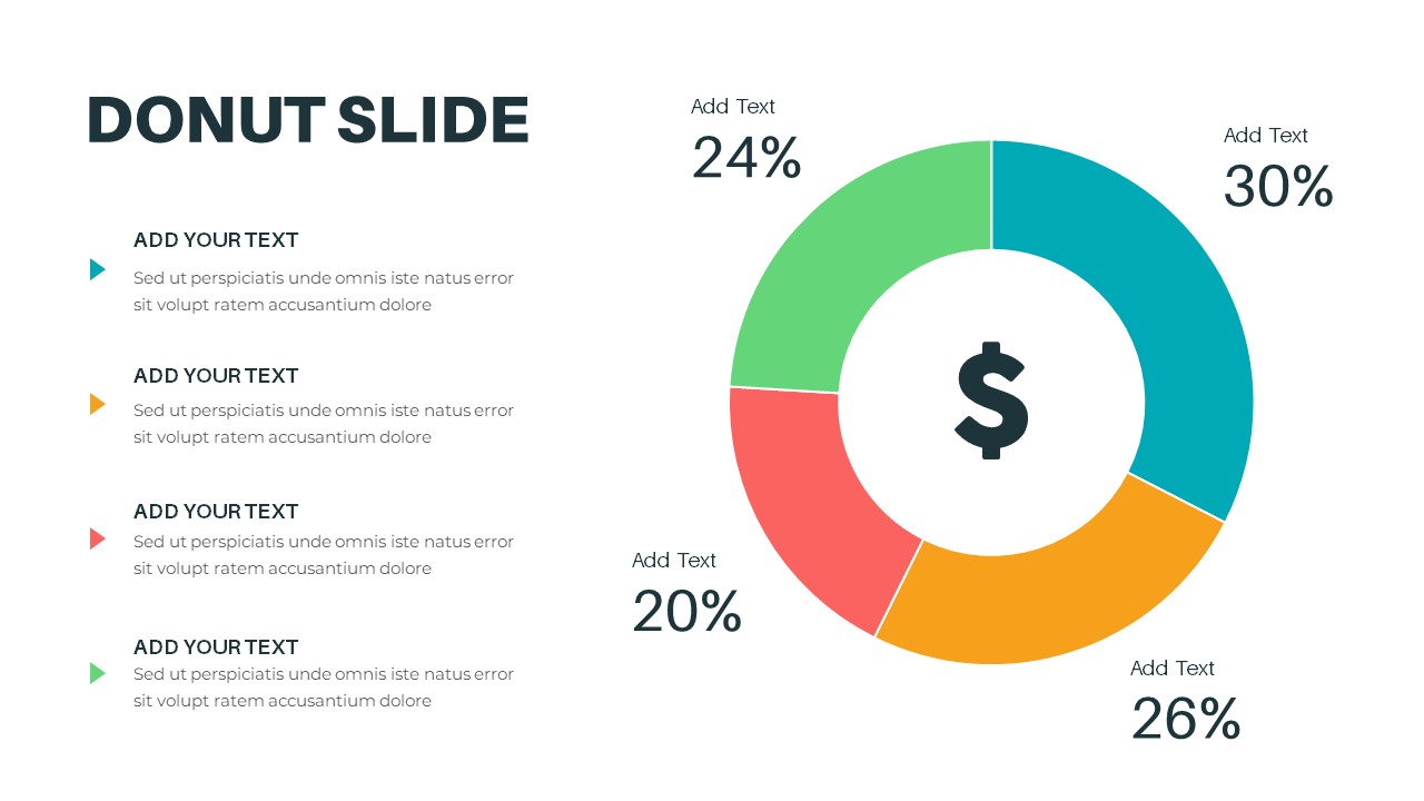 Donut Chart PowerPoint Template - SlideBazaar Donut Chart PowerPoint Template - SlideBazaar